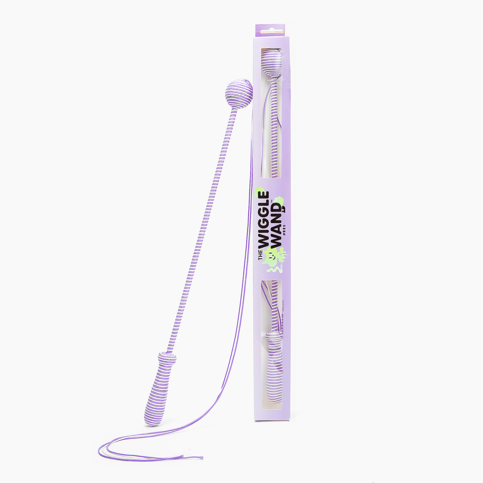 The Wiggle Wand™ Cat Toy – Interactive Wand Teaser Toy with Rattle ...