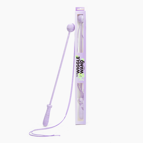 The Wiggle Wand™ Cat Toy – Interactive Wand Teaser Toy with Rattle ...